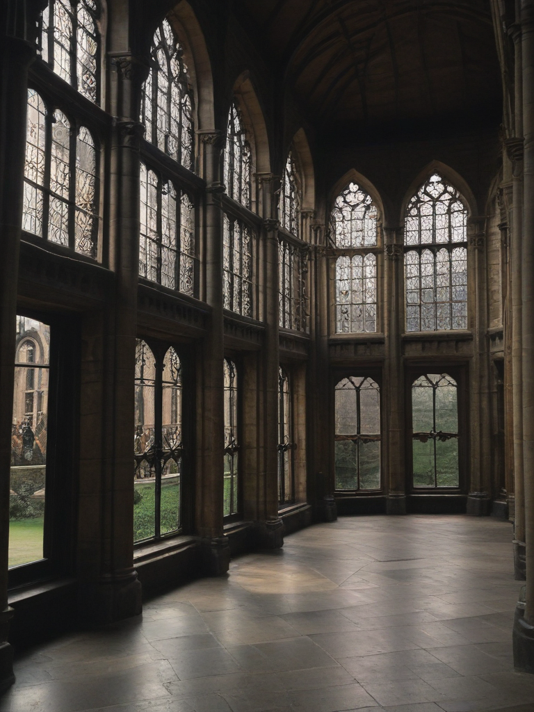 hogwarts windows and halls
