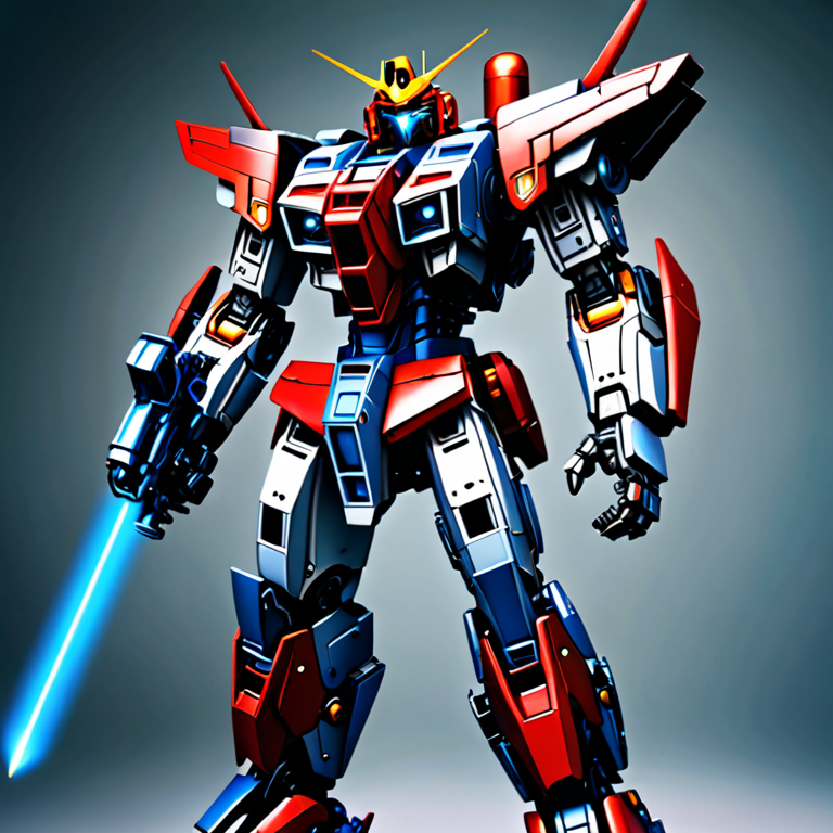 Mecha with the cosmic appearance, like with universes in its armor