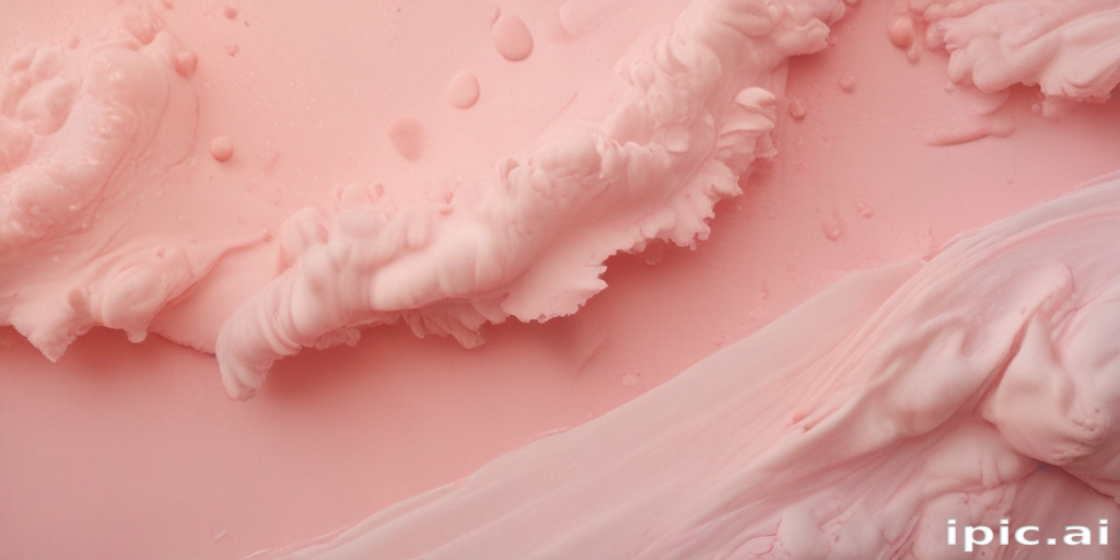 Soft Pink Creamy Texture Blending Smoothly on a Light Background