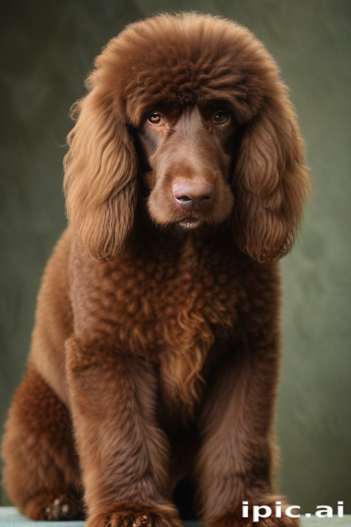 A Fluffy Brown Dog with a Charming Expression Posed for the Camera