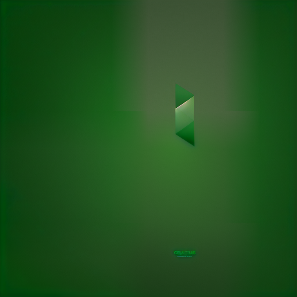 Abstract Green Design Featuring a Geometric Shape and Subtle Color ...