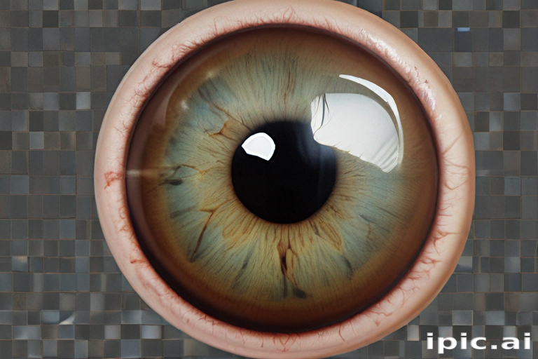 Close-Up View of a Realistic Human Eye with Intricate Details