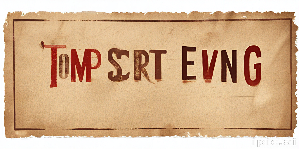 Artistic Representation of a Unique Title with Creative Typography Design
