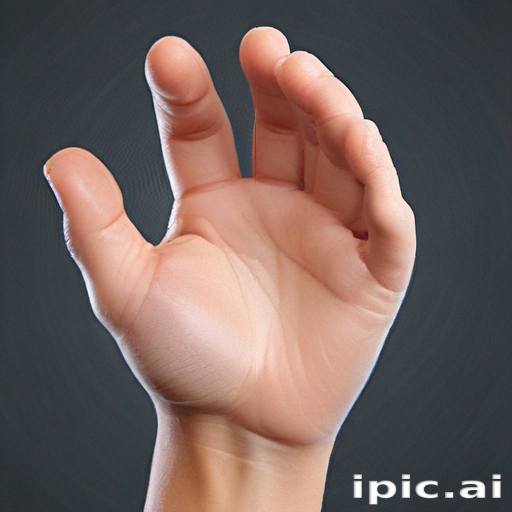 A Close-Up View of a Human Hand Reaching Out Toward the Camera
