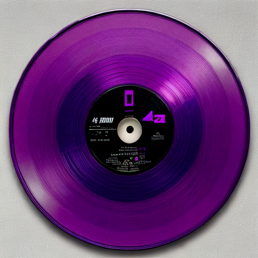 Purple vinyl record