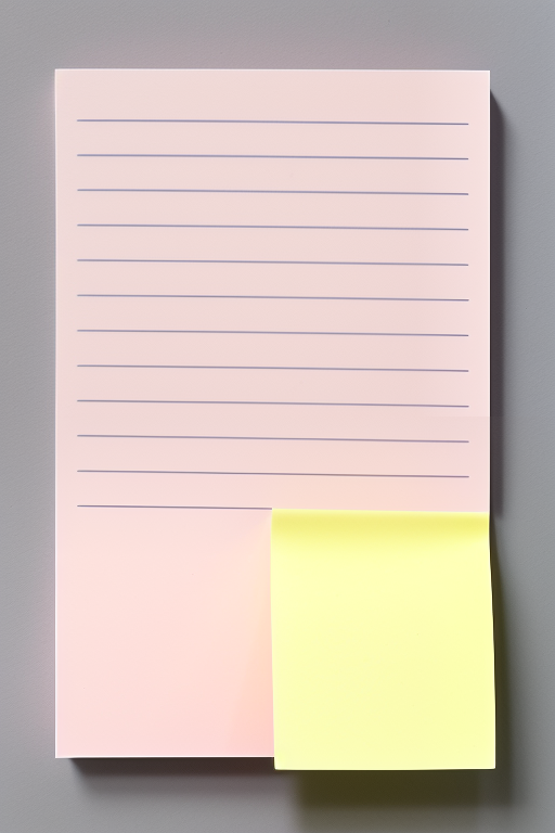 A Colorful Notepad and Sticky Note Ready for Creative Ideas and Reminders