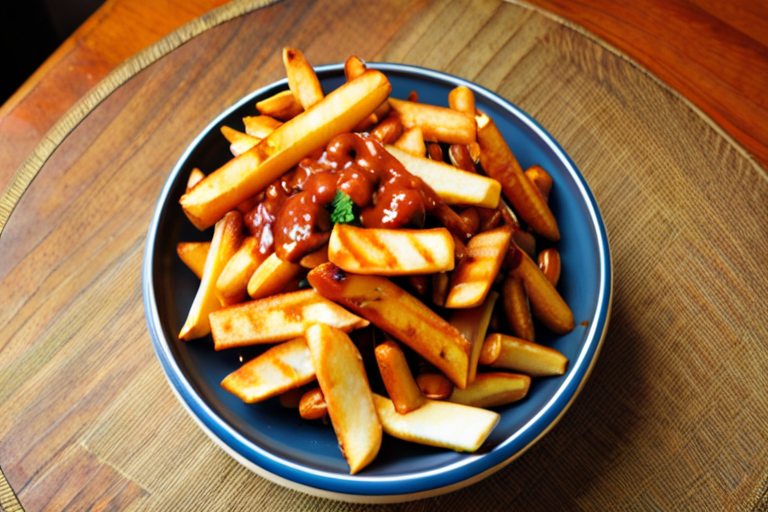 Poutine qui fait du basket