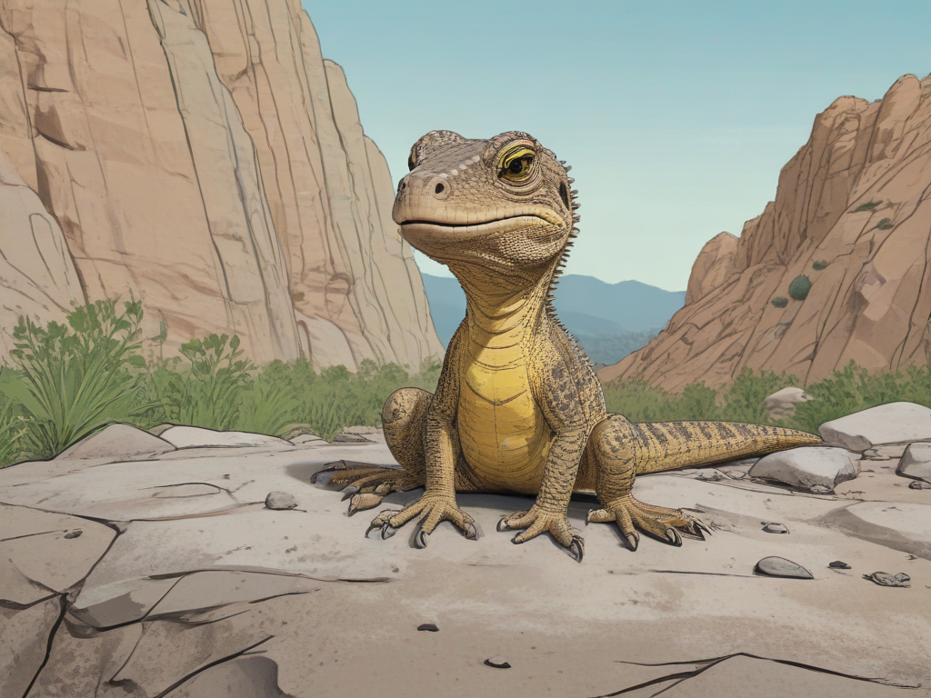 rock monitor cartoon