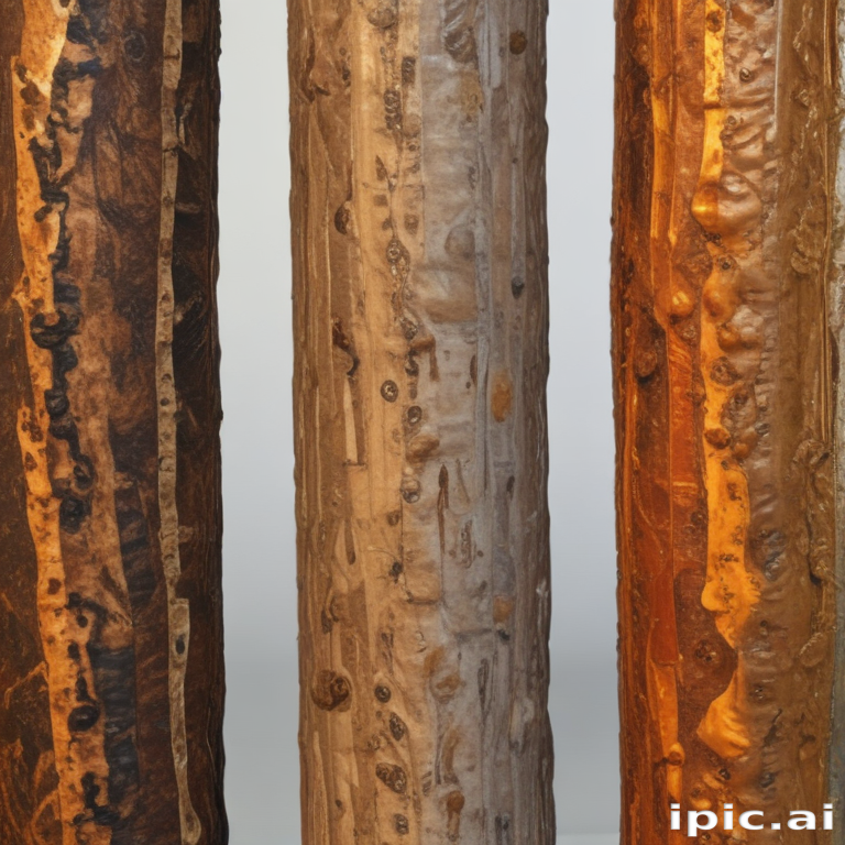Textured Bark Samples Showcasing Nature's Beautiful Varieties in Color ...