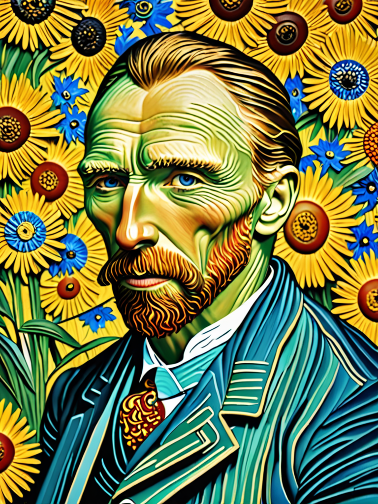 van Gogh art with a sense of fear