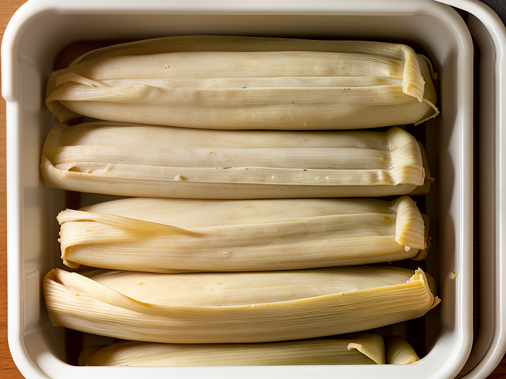 Deliciously Wrapped Tamales Steaming in a Pot for a Traditional Meal