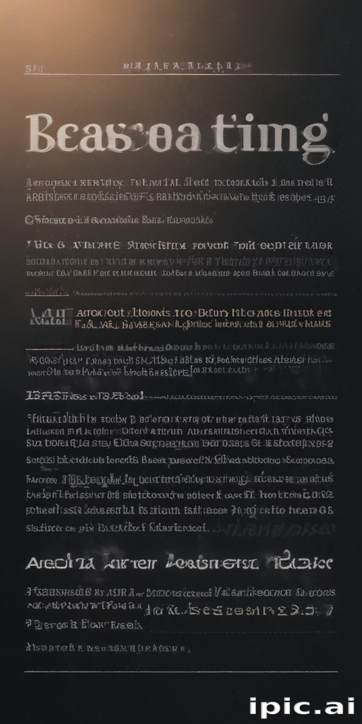 Exploring the Artistic Journey of Beas Eating Through Unique Typography