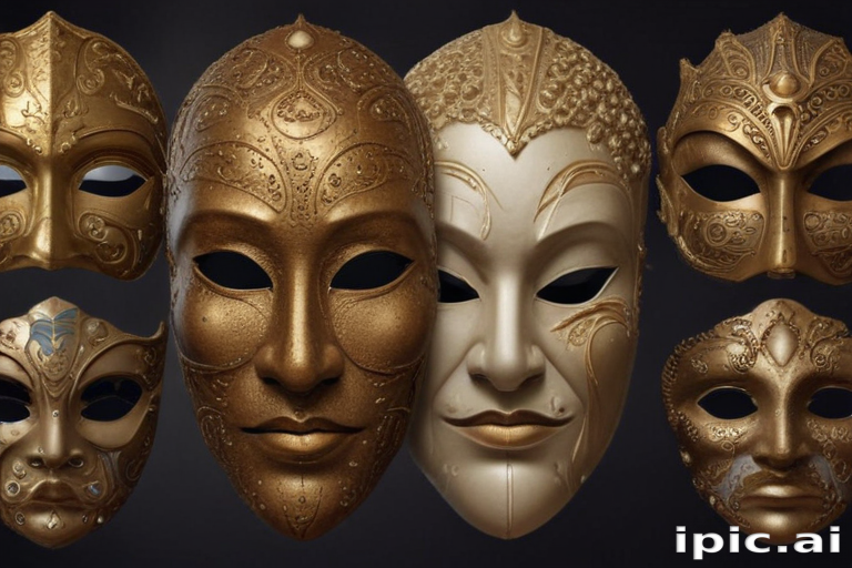 Intricately Designed Masks Showcasing Cultural Heritage and Artistic ...