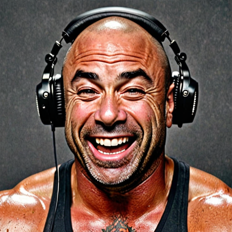 Joe Rogan laughing hysterically