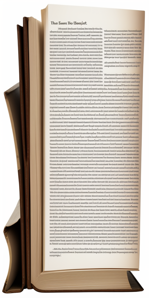 An Open Book Displaying Pages of Text with a Unique Binding