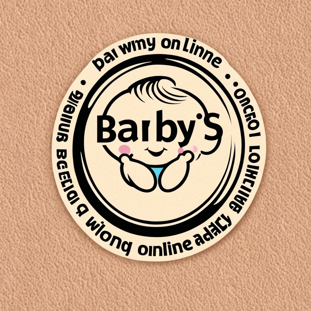 Design a captivating logo that incorporates a joyful and endearing baby ...