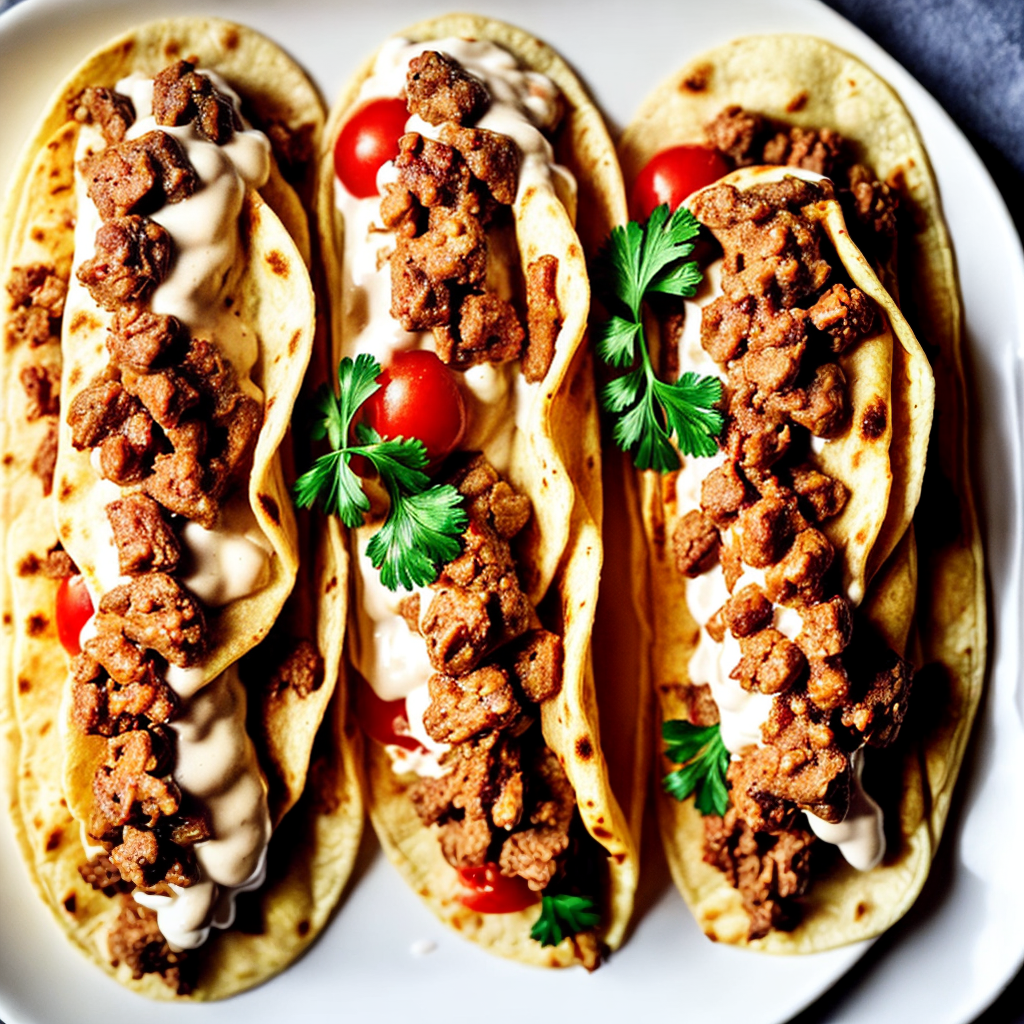 two soft tacos as clouds