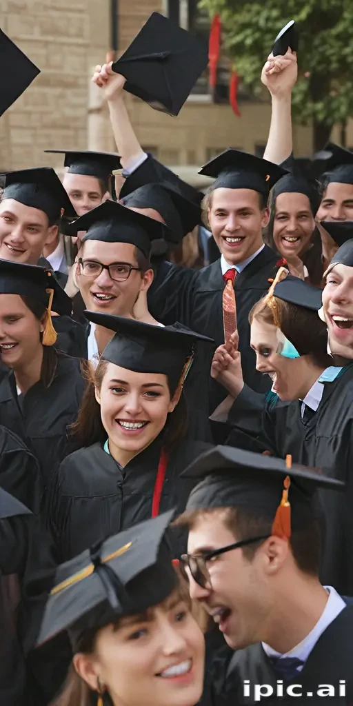 Joyful Graduates Celebrating Their Hard-Earned Achievement on ...