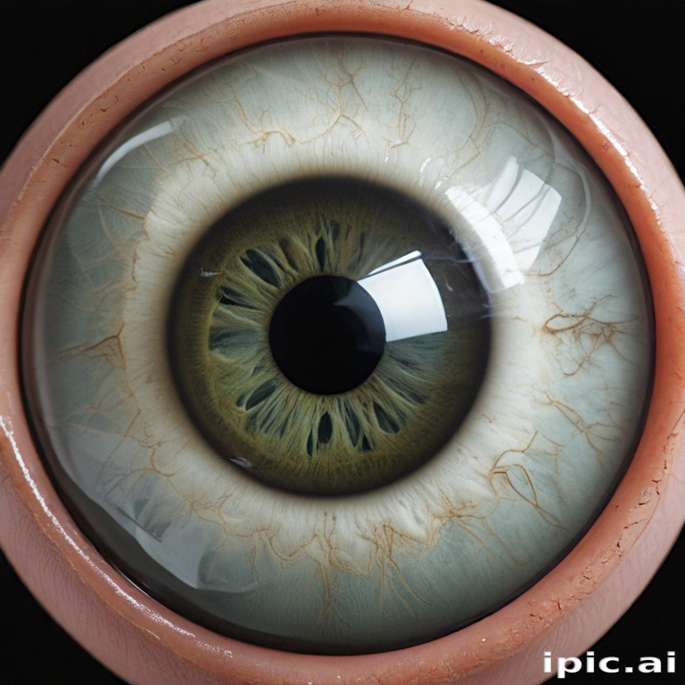 A Close-Up View of a Stunningly Detailed Human Eye in Focus
