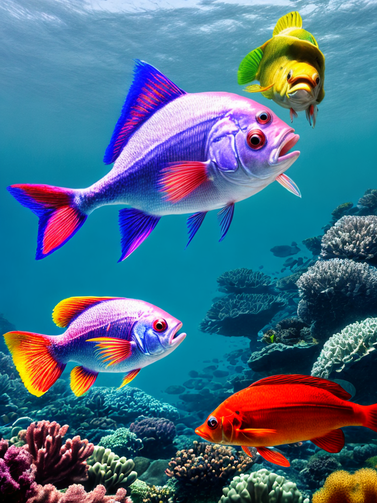 A human-like fish works as a TV show presenter. She is got on a ...