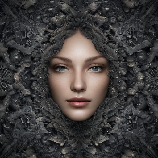 Fractal geometric face