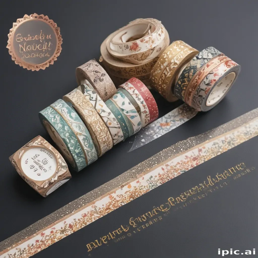 Colorful Collection of Decorative Washi Tapes Perfect for Crafting Projects