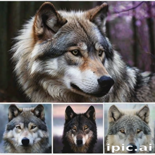 Majestic Wolves Captured in Stunning Portraits Against a Natural Background
