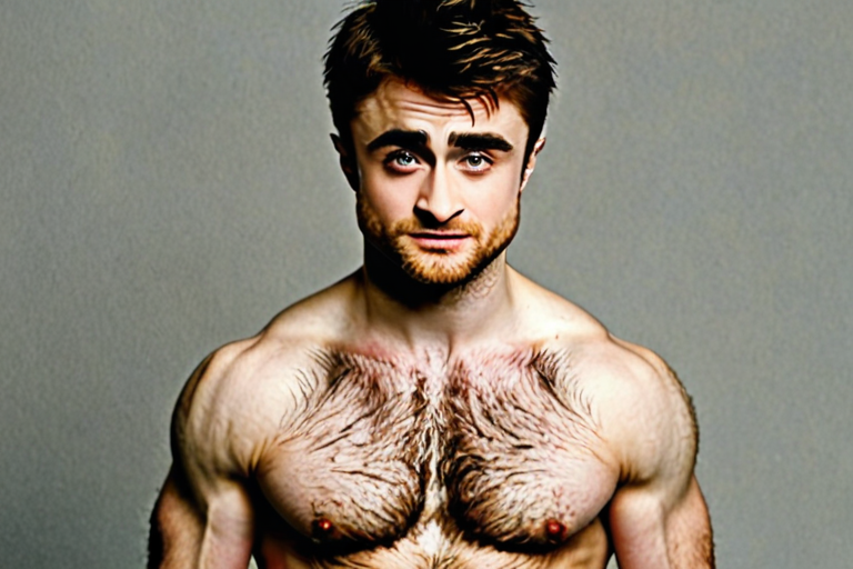 daniel radcliffe hairy muscle