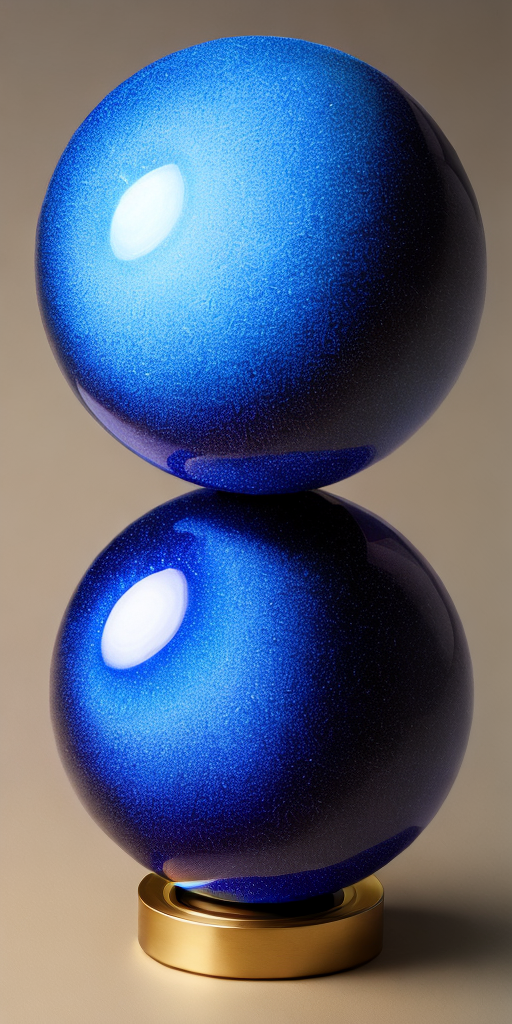 Blue energy ball with red swirls in hand