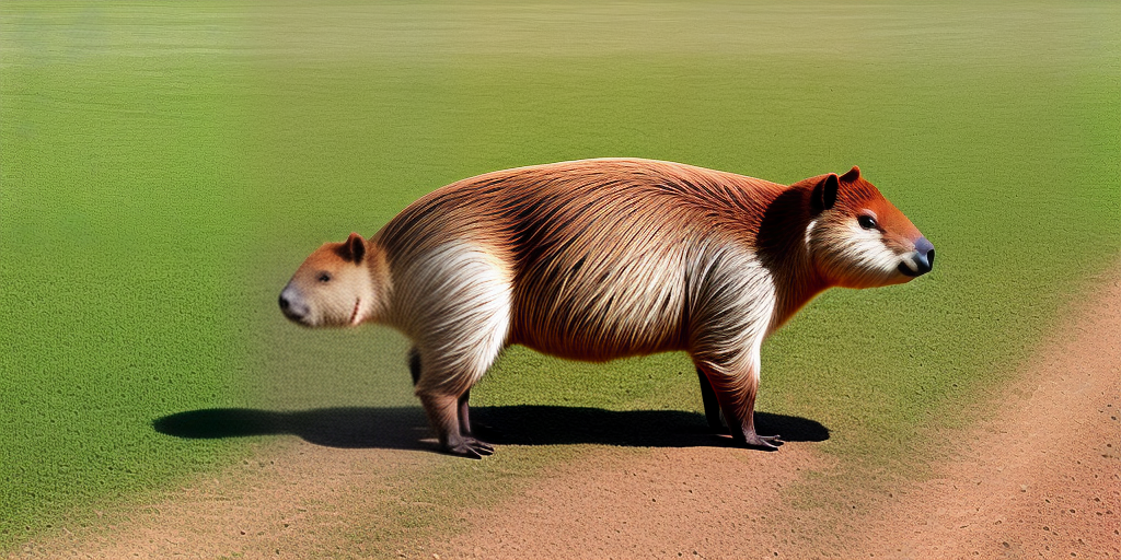 Capybara in a super Man avatar
