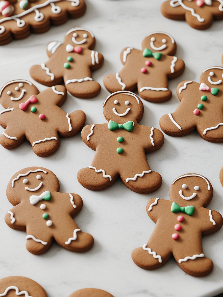 Deliciously Festive Gingerbread Cookies Decorated with Colorful Icing ...