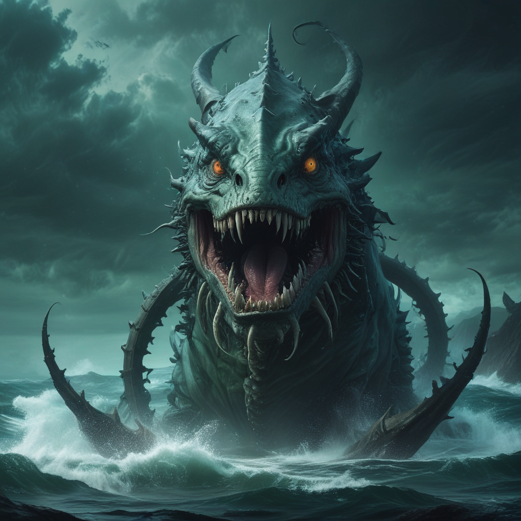 A Creepy and Giant Sea Leviathan Demon that is the Embodiment Of the ...