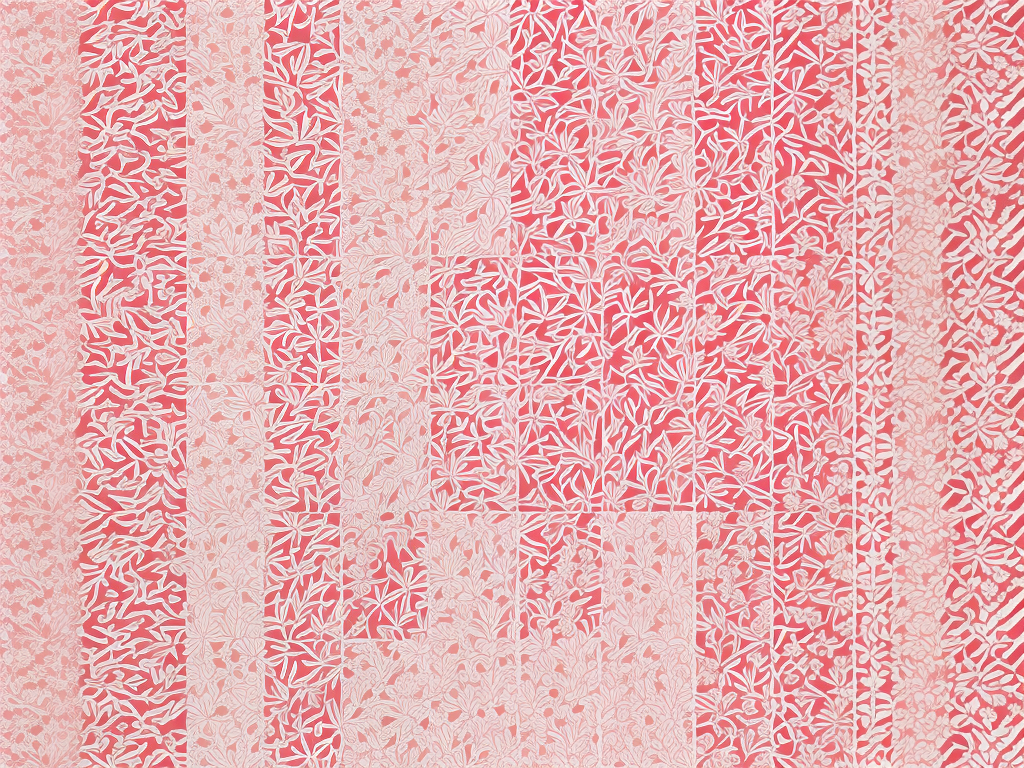 Delicate Floral Patterns in Soft Pink Hues Creating a Harmonious Design