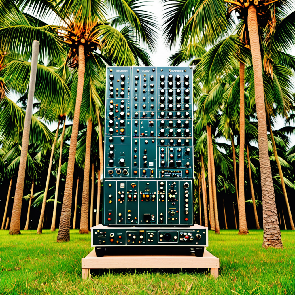 palm trees modular synthesizer moebius
