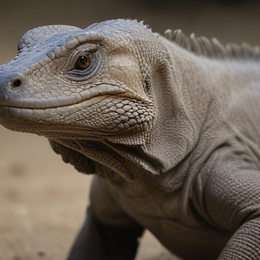 A komodo dragon and siamese dragon hybrid