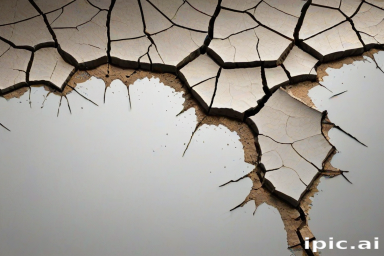 Intricate Patterns of Cracked Earth Highlighting Nature's Fragility and ...