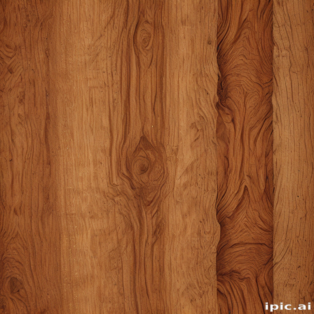 Close-Up View of Beautifully Grained Natural Wood Surface Texture Patterns