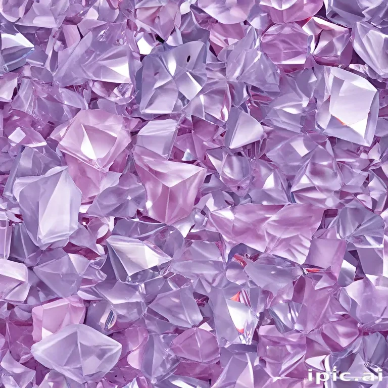 Scintillating Array of Iridescent Lavender and Pink Gemstone-Like Crystals