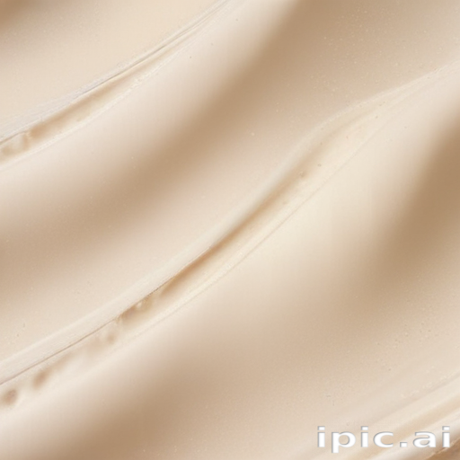 Close-Up of Smooth, Creamy Texture with Subtle Waves and Lines