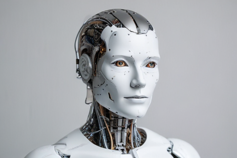 artificial intelligence on white background