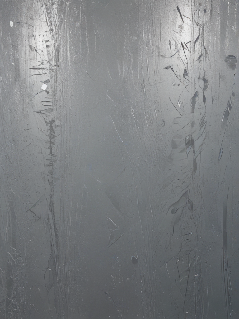 Intricate Patterns and Textures on a Frosted Glass Surface in Natural Light