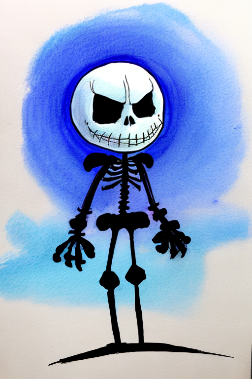 jack the skeleton sketch