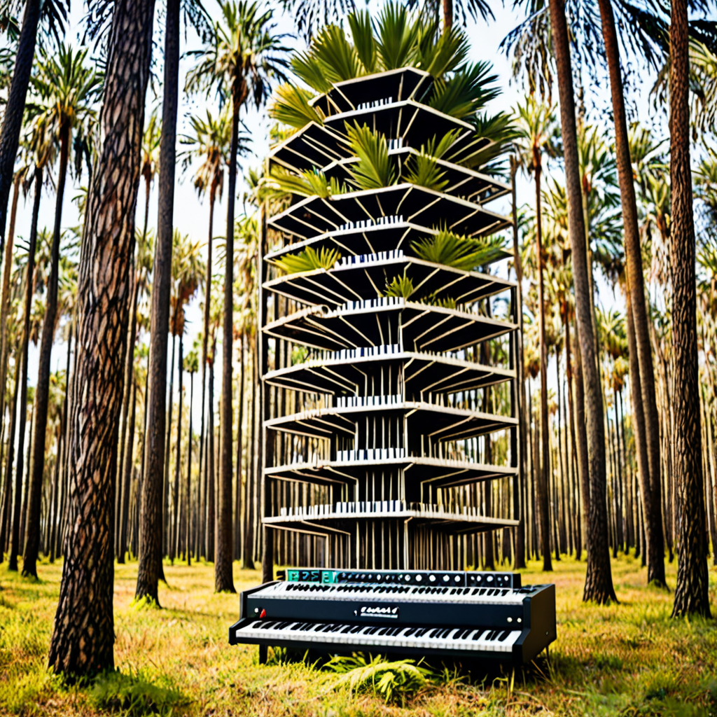 cosmic palm trees forest modular synthesizer