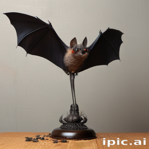 Whimsical Bat Sculpture Displaying Artistry and Nature's Intriguing ...