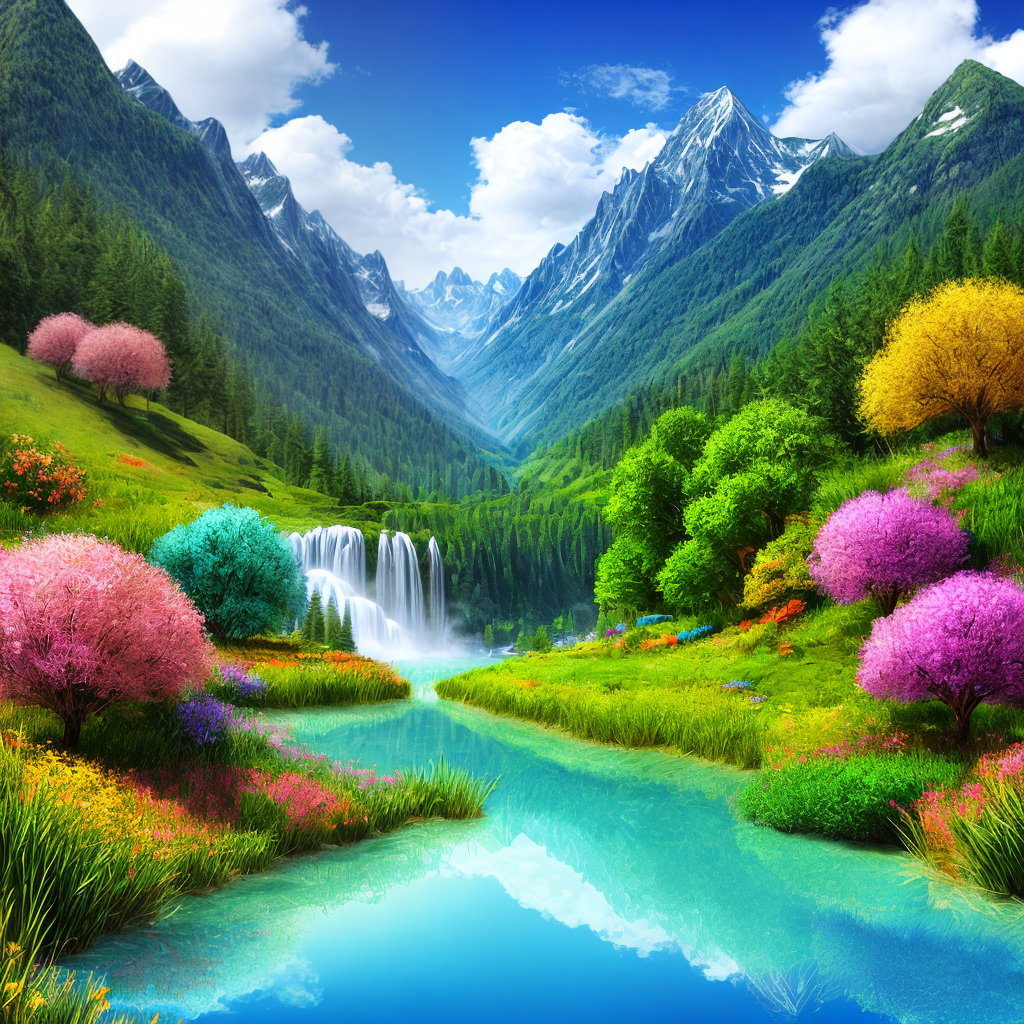 Most Magnificent Beautiful Future World Digital Art (copy-right free)