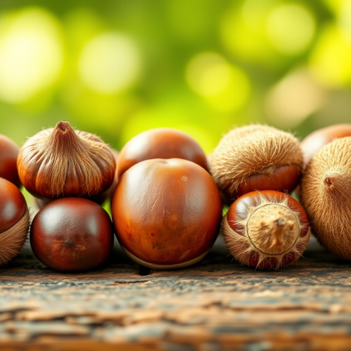 A Close-Up View of Roasted Chestnuts on a Metal Grate Surface