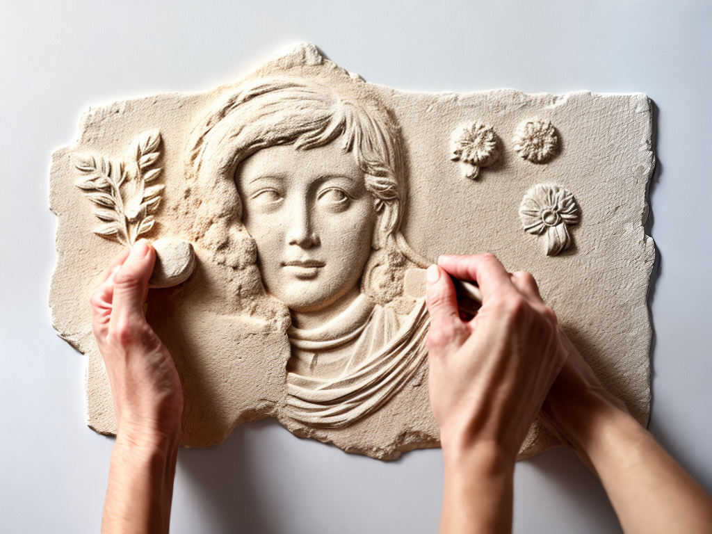 DIY plaster bas-relief