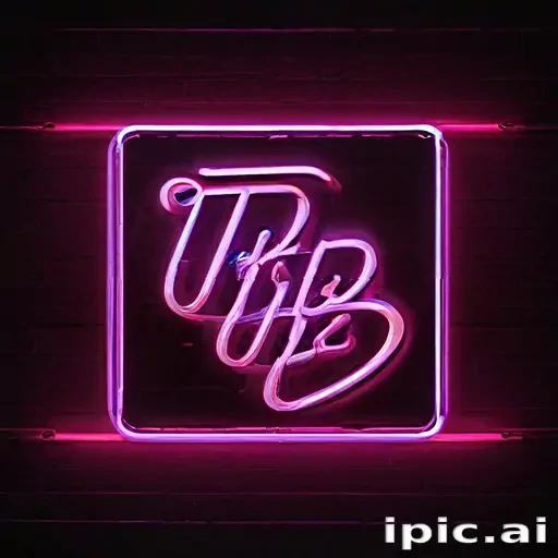 Vibrant Neon Sign Illuminating a Modern Pub Atmosphere at Night