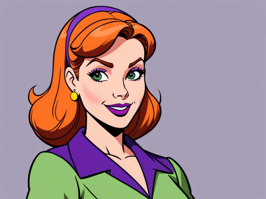Daphne Blake cartoon style