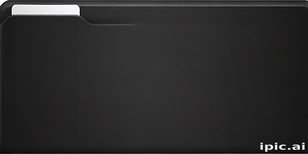 Minimalistic Black Folder Design Featuring Sleek Lines and Simple ...